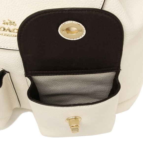 Coach | Bags | Coach Leather Billie White Chalk Backpack | Poshmark